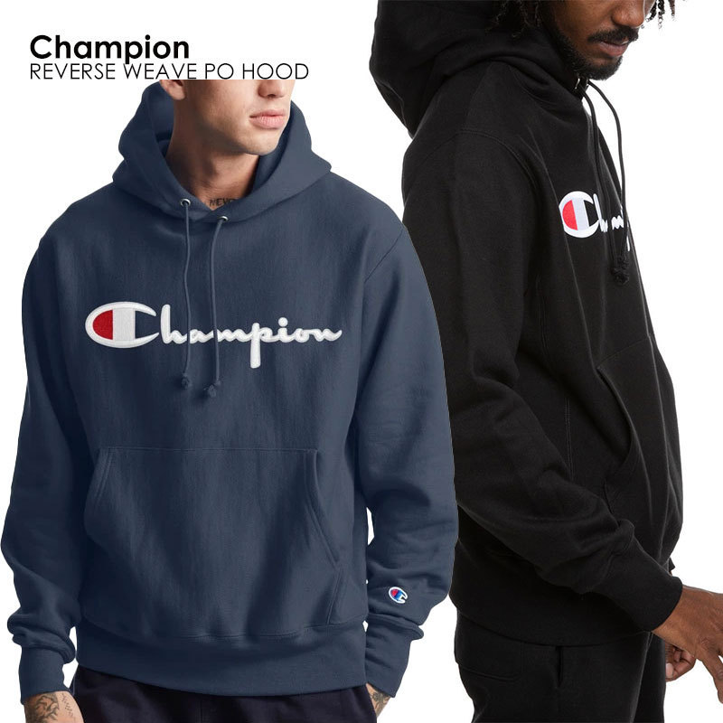Champion reverse weave hoodie black store